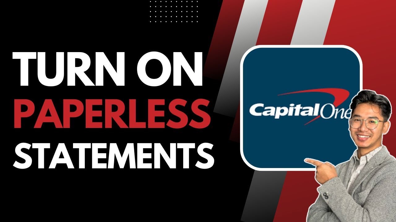 How to turn on paperless statements for Capital One - YouTube
