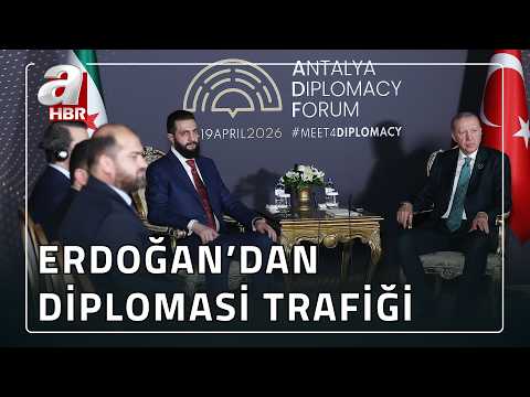 Başkan Erdoğan'dan Antalya'da diplomasi trafiği! Erdoğan; Şerif, Şara ve Al Sani ile görüştü!