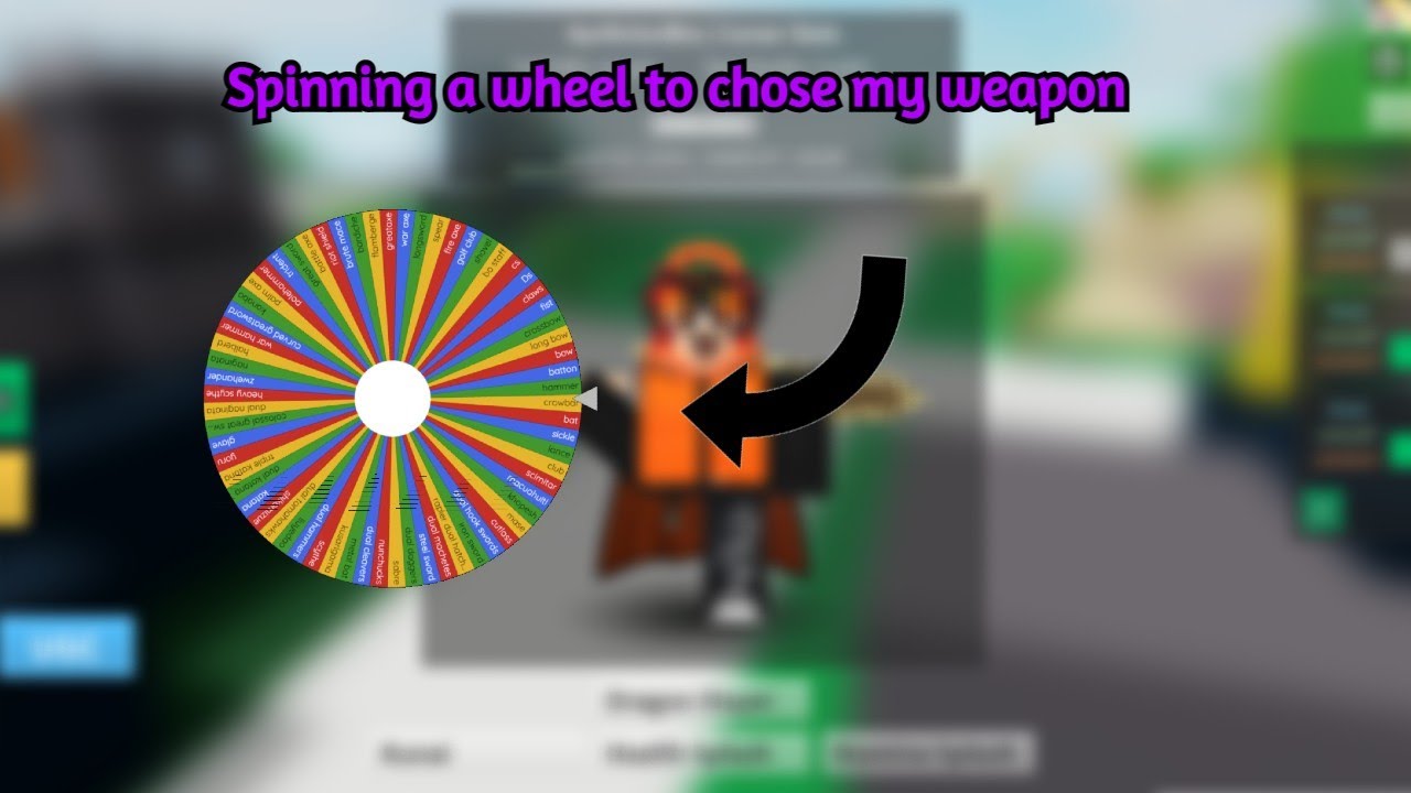 Spinning a wheel to chose my weapon (Combat warriors) - YouTube