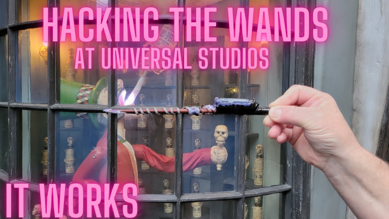 DIY interactive wand for universal studios - YouTube