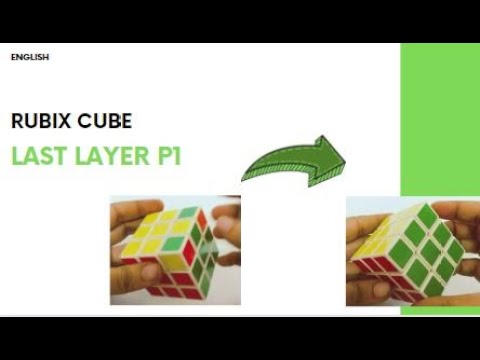 How to solve Last Layer of Rubix Cube Part 1 - YouTube