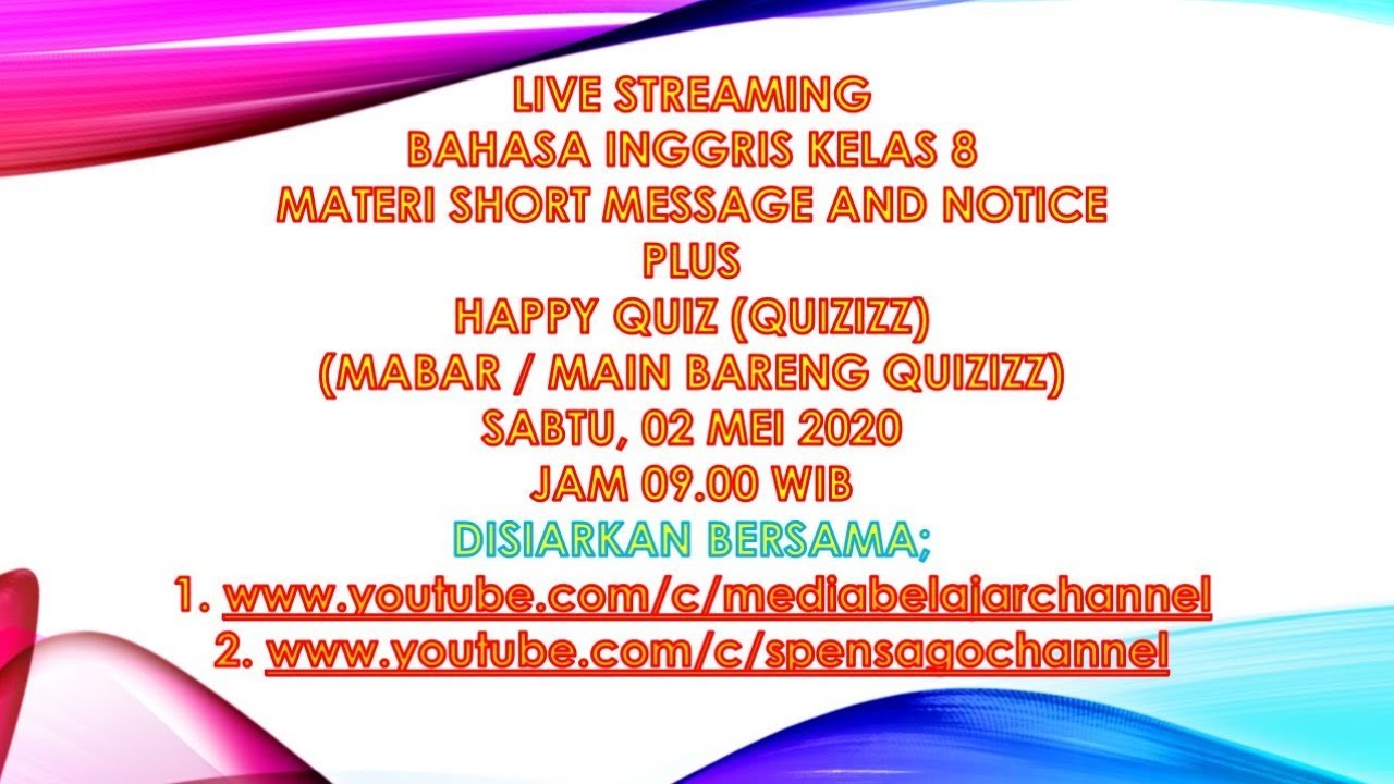 BAHASA INGGRIS KELAS 8 - MATERI SHORT MESSAGE & NOTICE - YouTube