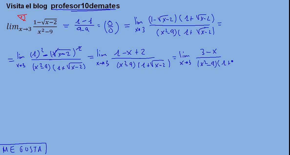 límites indeterminaciones ejercicios resueltos 02d - YouTube