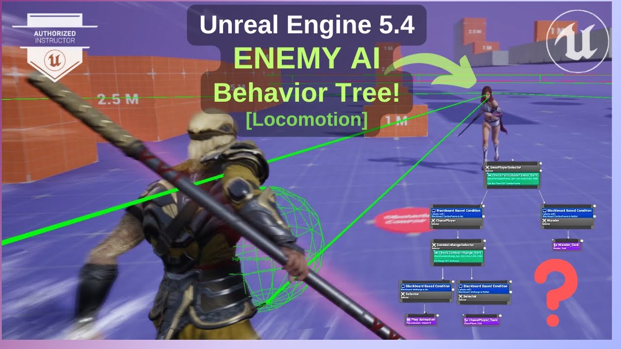 Unreal Engine 5 4 Ai Locomotion With Behavior Tree Tutorial Master Game Ai Basics Youtube