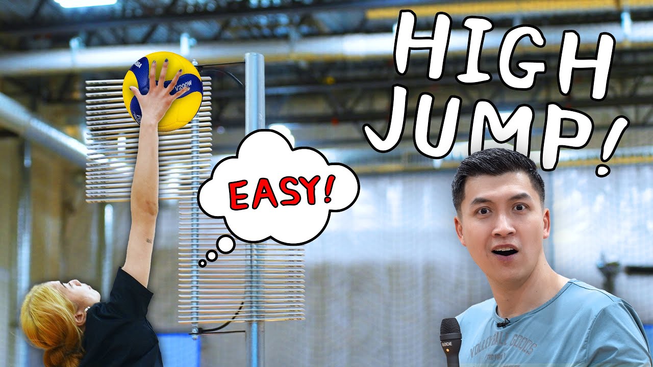 50 Volleyball Players Face Off In A Vertical JUMP CONTEST! - YouTube