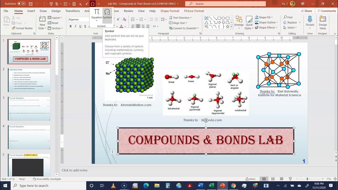 Adding Subscripts, Superscripts, & Chemistry Symbols to the PowerPoint Quick Access Toolbar ...