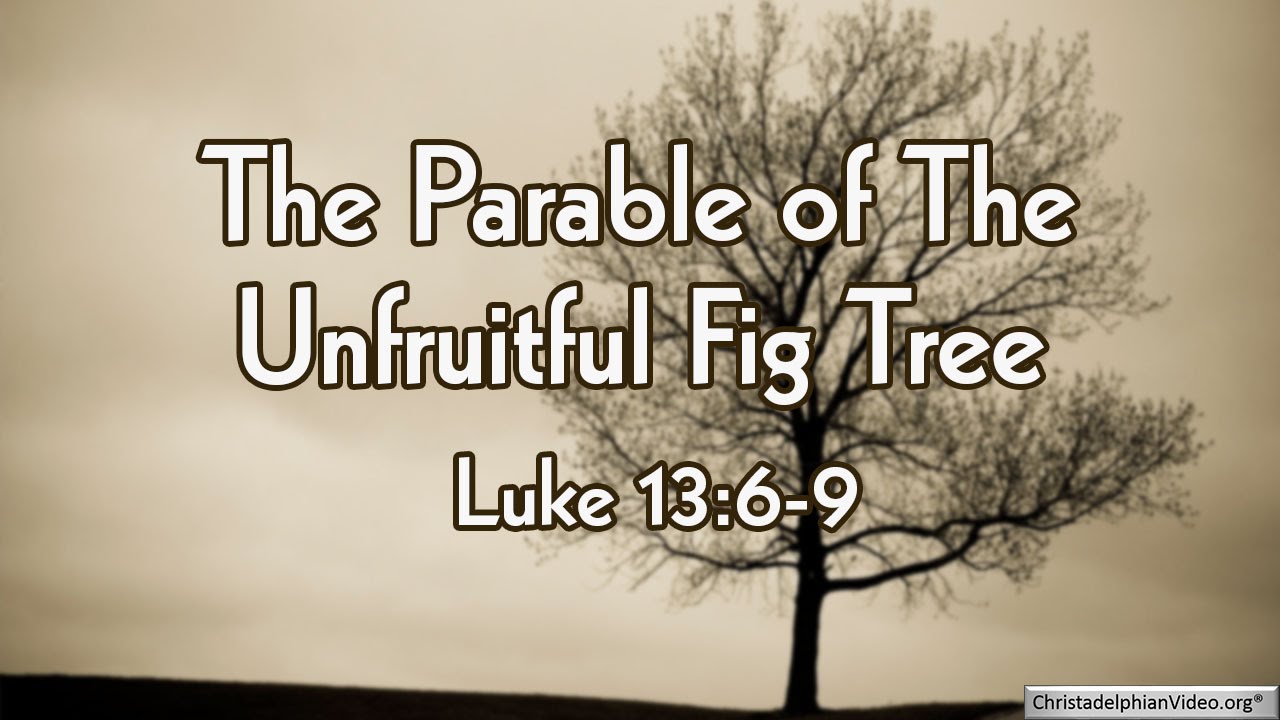 The Parable Of The Unfruitful Fig Tree Luke 13 6 9 YouTube