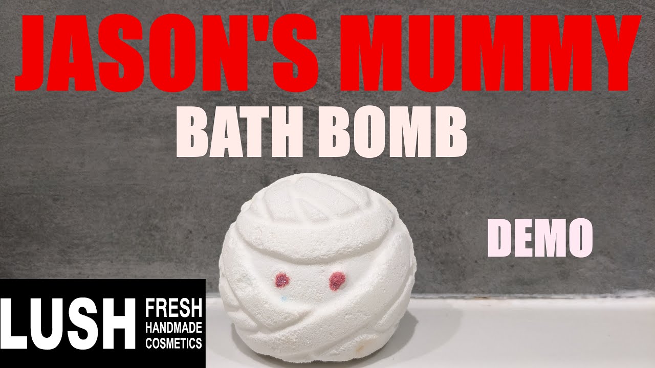 LUSH JASON'S MUMMY BATH BOMB DEMO & REVIEW/HALLOWEEN - YouTube