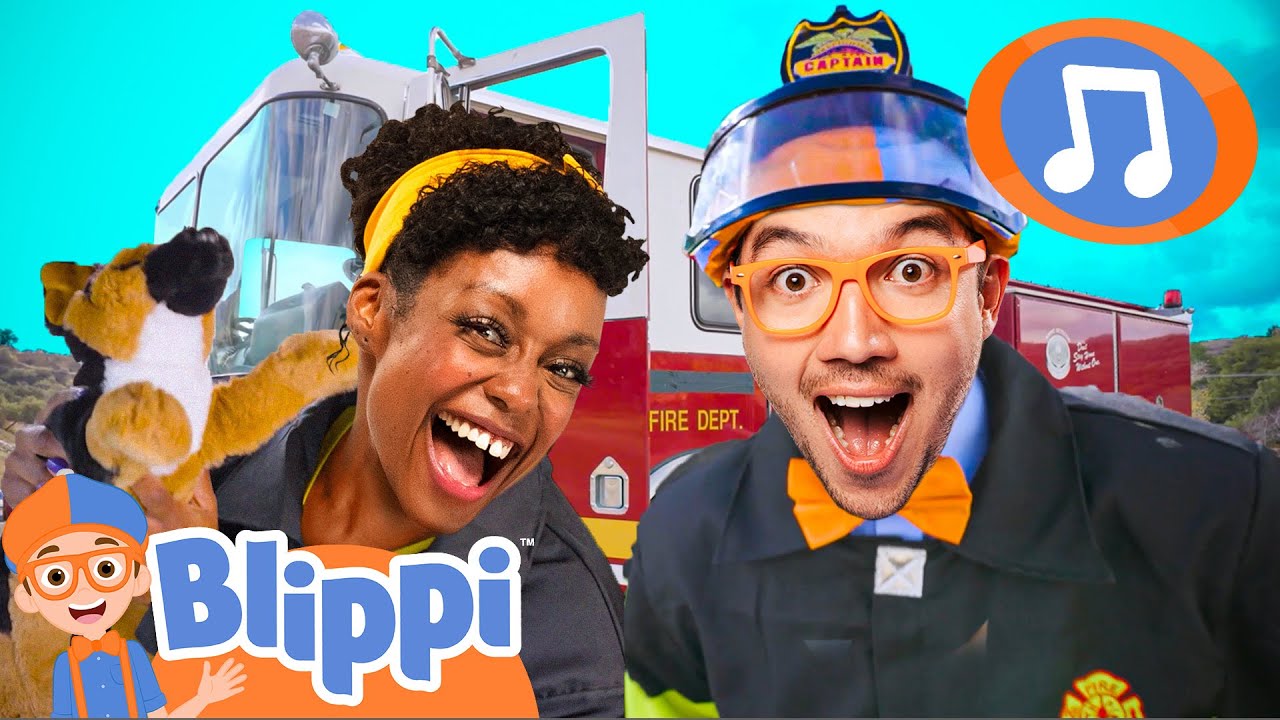 Fire Truck Song 🚒 | Blippi 🔍 | Kids Learning Videos! | Exploring and ...