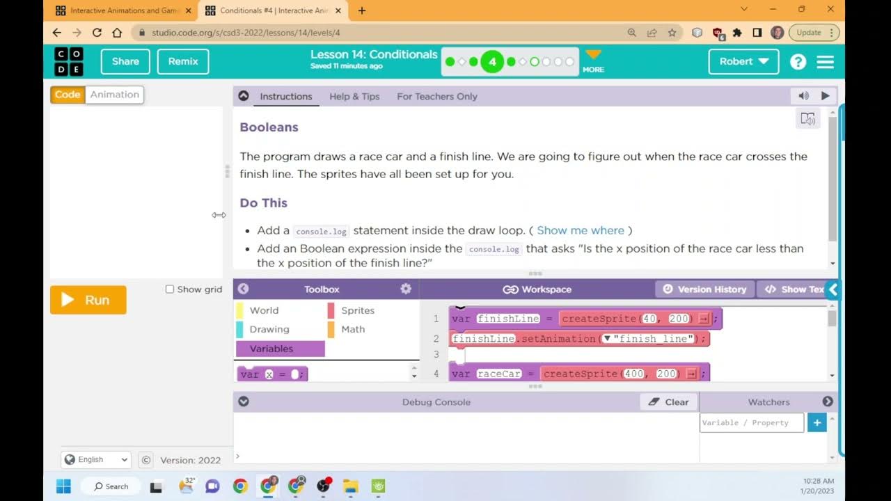 Game Design - Lesson 14 - Conditionals - YouTube