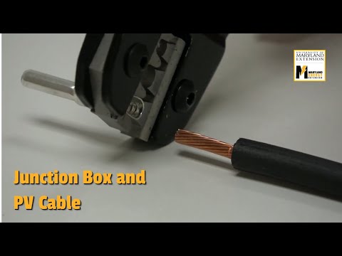 How to wire a solar junction box and assemble PV cables - YouTube