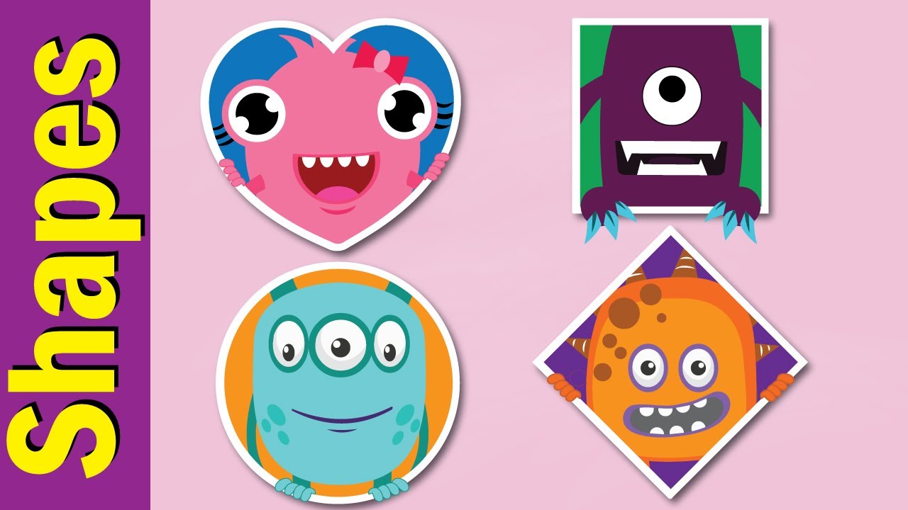 Circle, Diamond, Square, Heart Song | Shapes in for Kids in English ...