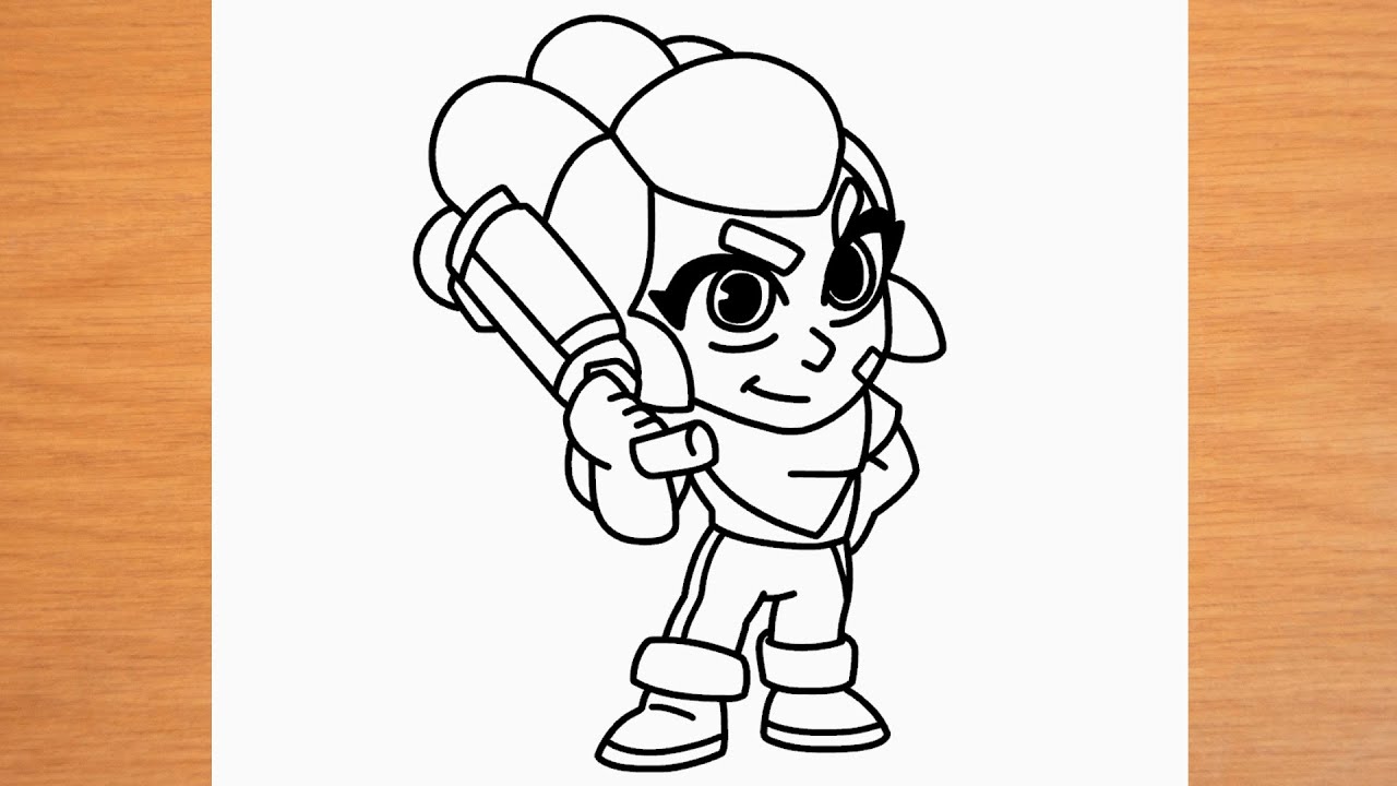 How to draw Shelly Squad Busters - YouTube