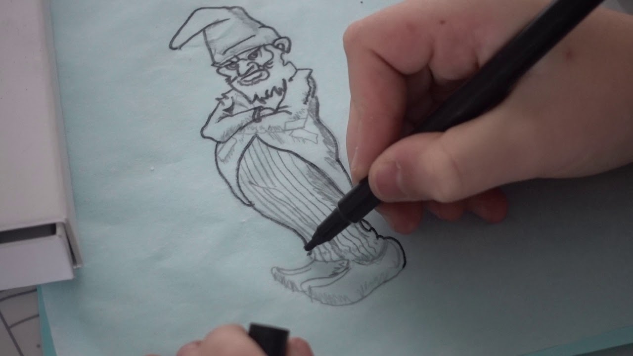 how to draw the Gnom - YouTube