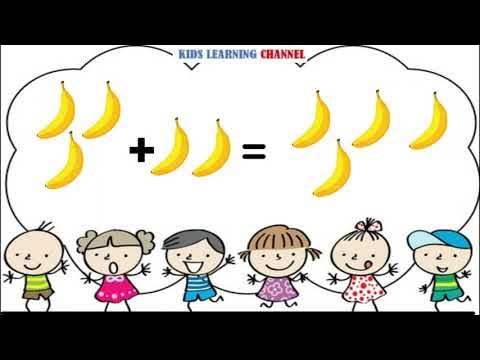 BASIC MATH ADDITION | SHORT MATH QUIZ | APPLE AND BANANAS ADDITION ...