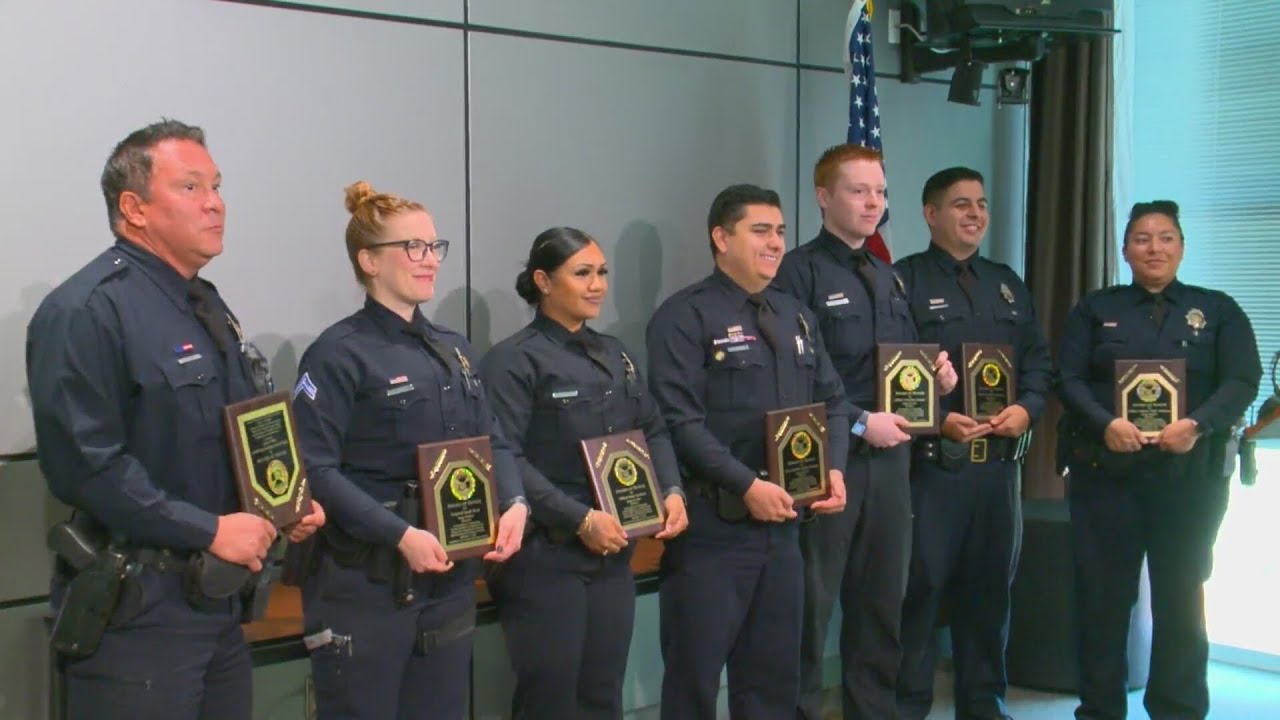 Denver police officers recognized for community efforts - YouTube
