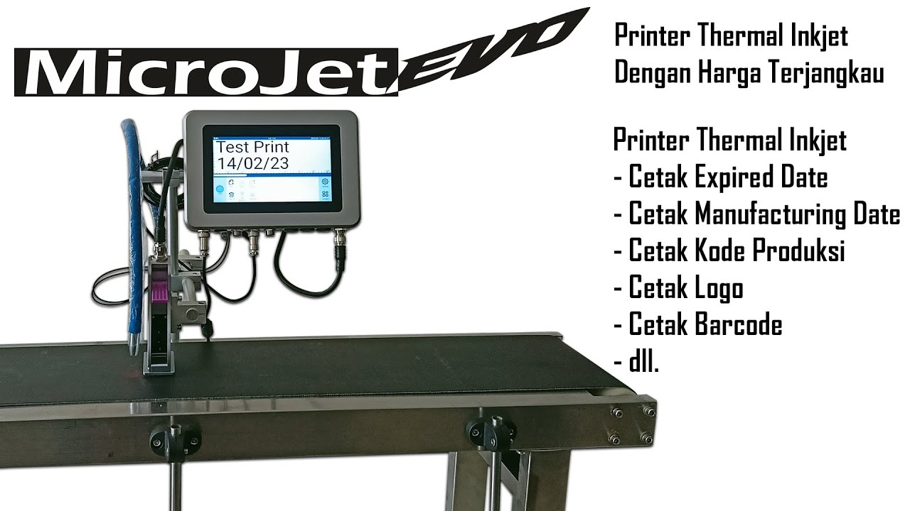 Thermal Inkjet Printer Microjet Evo - Low Cost Thermal Inkjet - YouTube