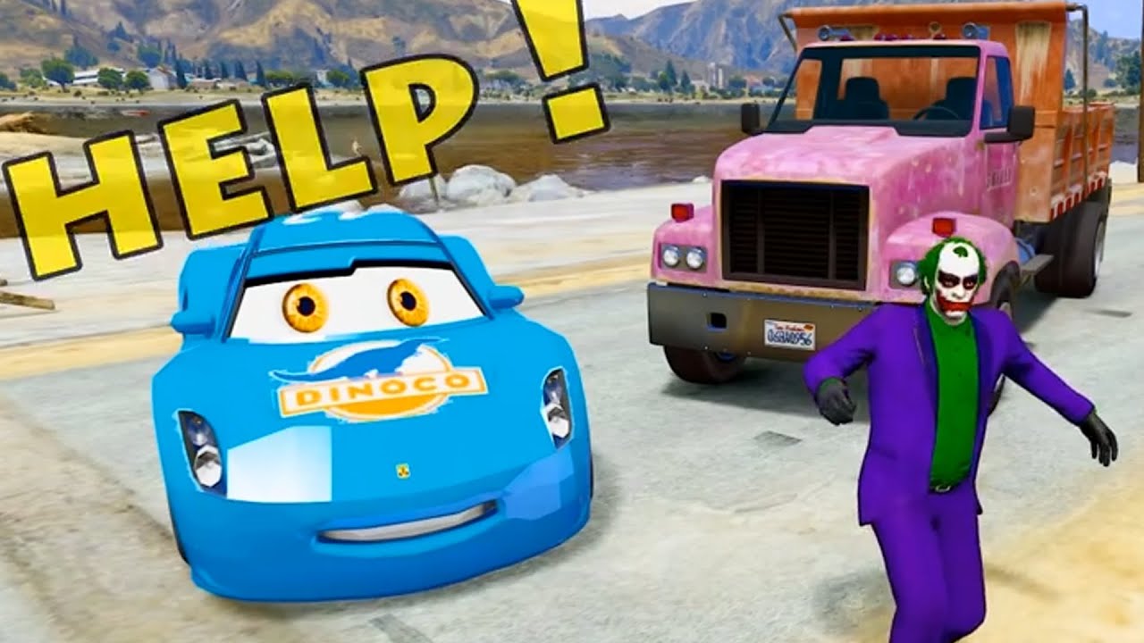 Joker in Tip stole the wheels Dinoco Game Nursery Rhymes and Cartoon ...