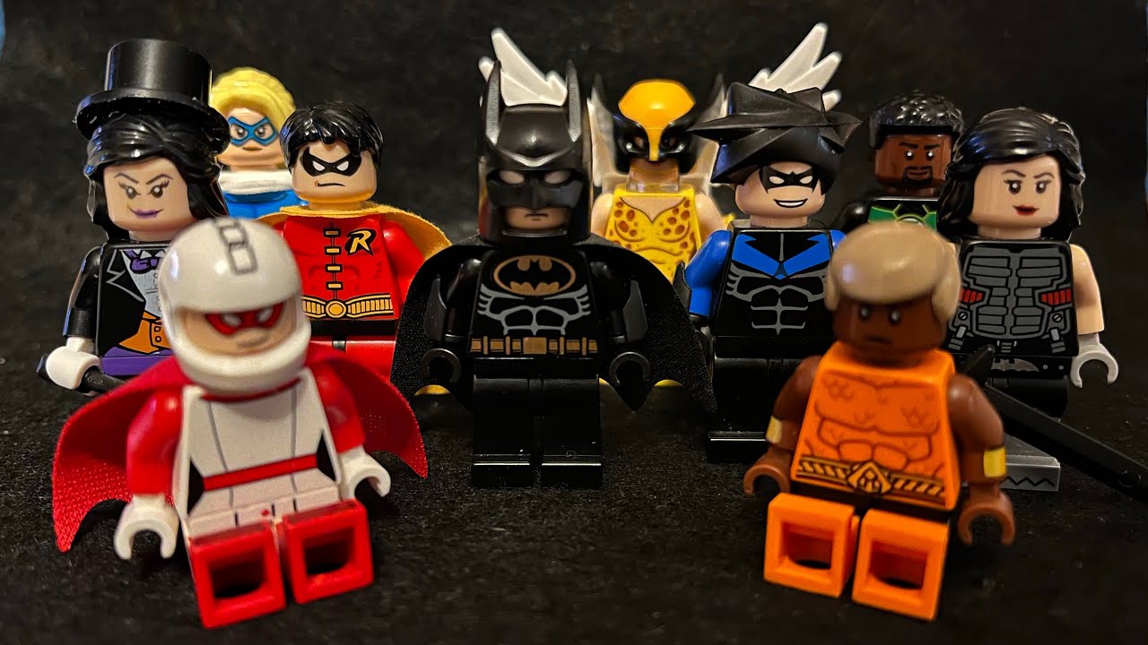 More Lego DC Customs (Justice League, Teen Titans, and Batfamily) - YouTube
