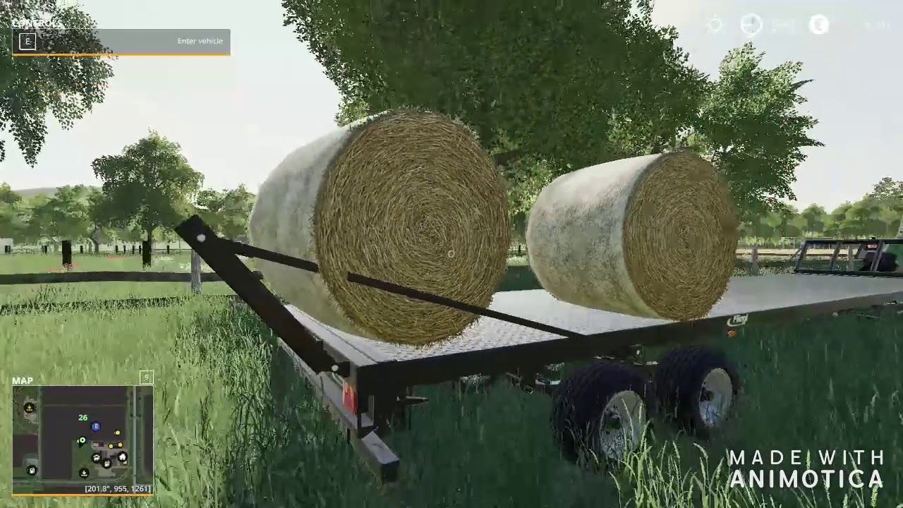 Farming Simulator 19 | Green river | Baling | fs19 - YouTube