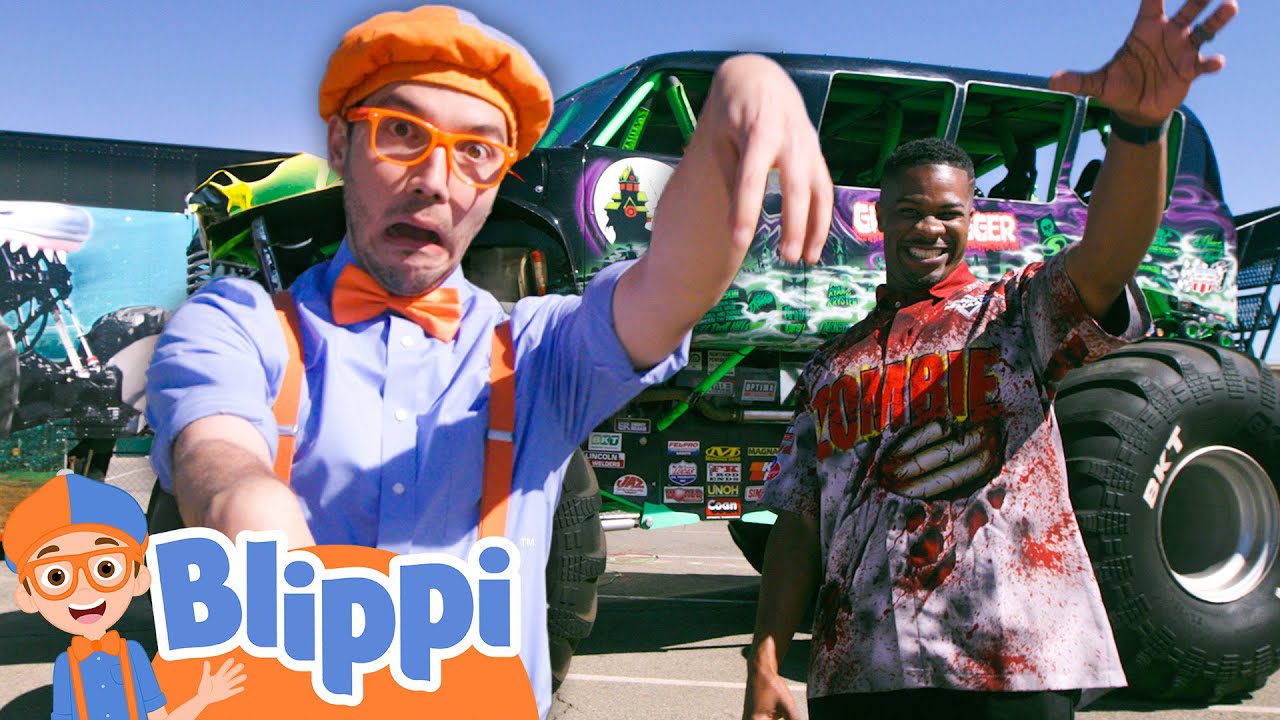 Blippi's Mega Monster Trucks | Blippi Vehicles | Learning Videos for ...