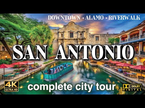 San Antonio Texas Full Walking Tour | 4K 60 Dolby Surround