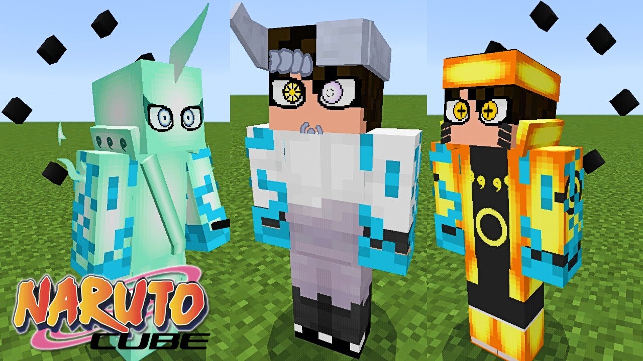 NARUTO CUBE ADDON || Mod de NARUTO para Minecraft PE - YouTube