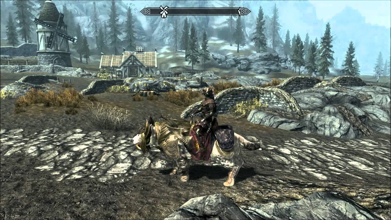 Armored Saber Cat Mount : Skyrim Mod Reviews - YouTube