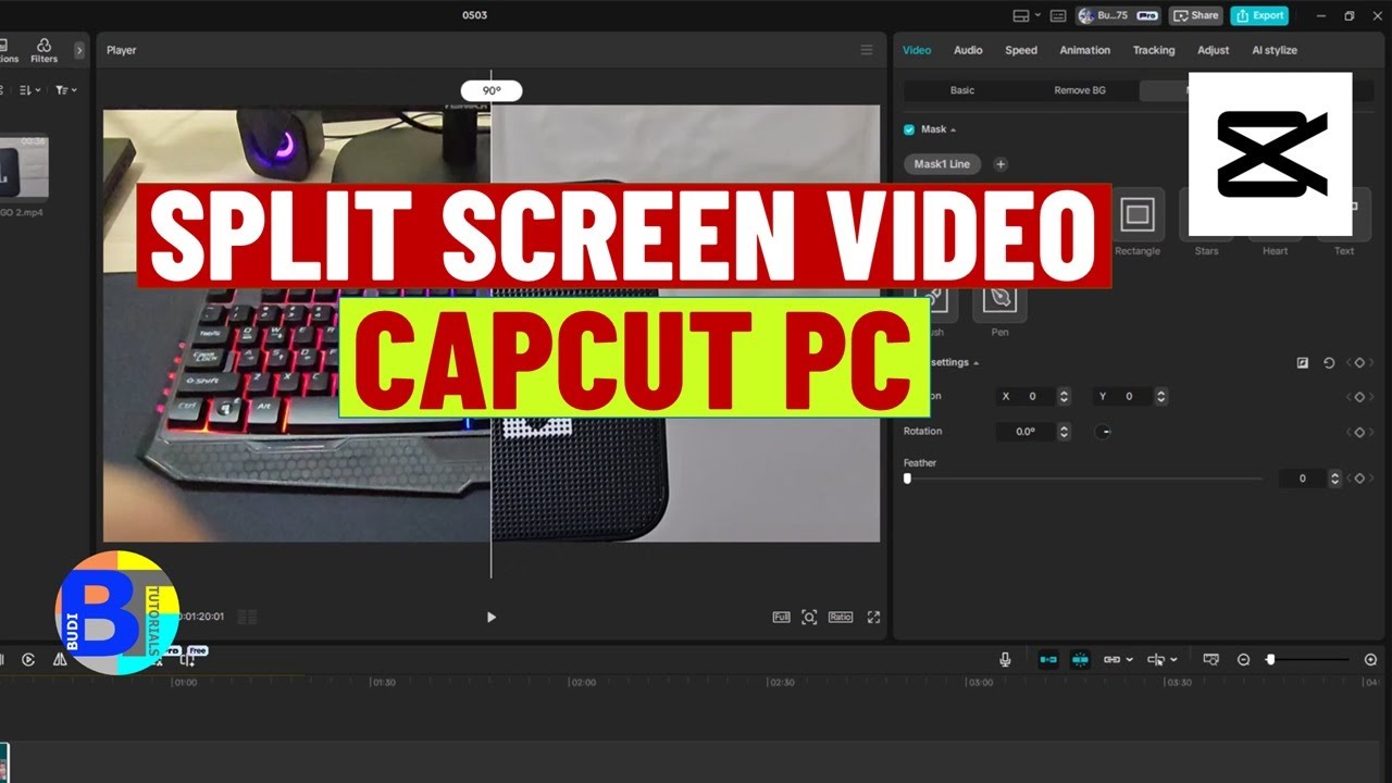 Cara Split Screen Video di Capcut PC | Menggabungkan 2 Video dalam 1 ...