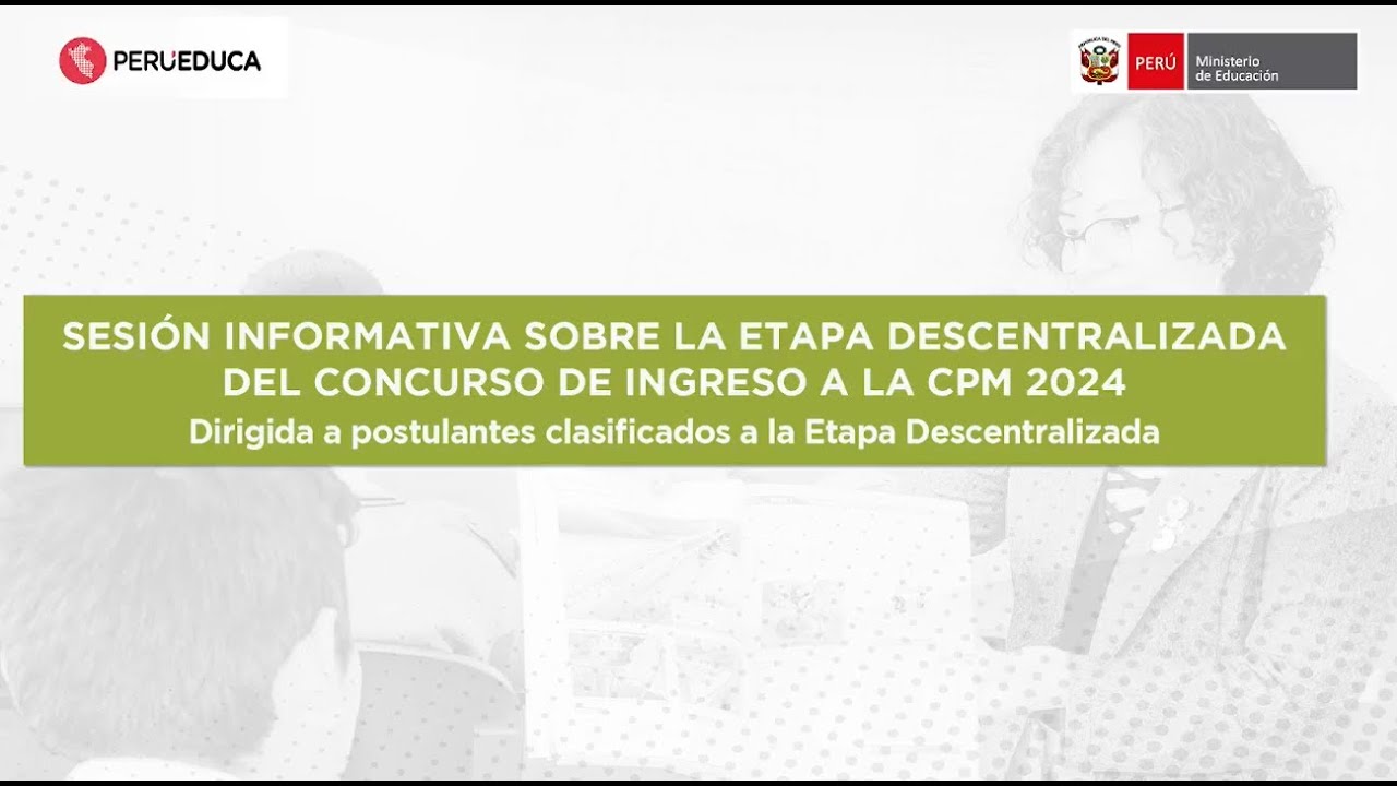 🔴📌SESION INFORMATIVA DE LA ETAPA DESCENTRALIZADA - YouTube