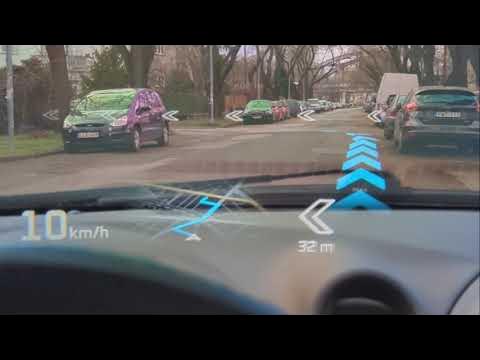 Augmented Reality navigation for driving (demo) - YouTube
