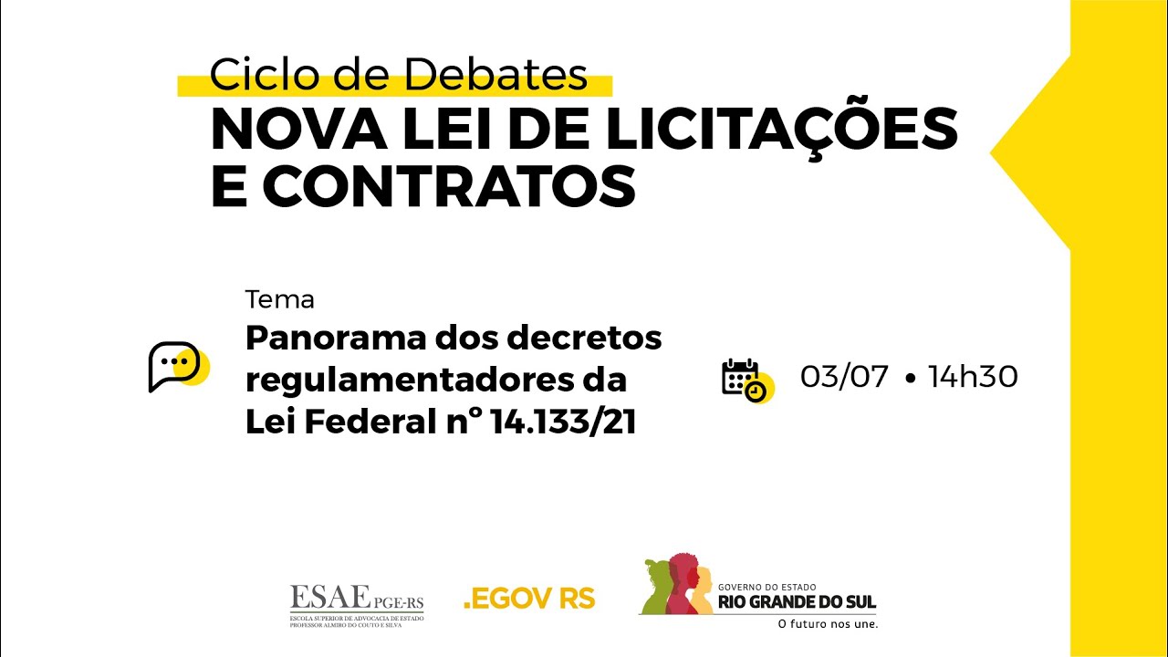 Panorama dos decretos regulamentadores da Lei Federal nº 14.133 | Nova ...