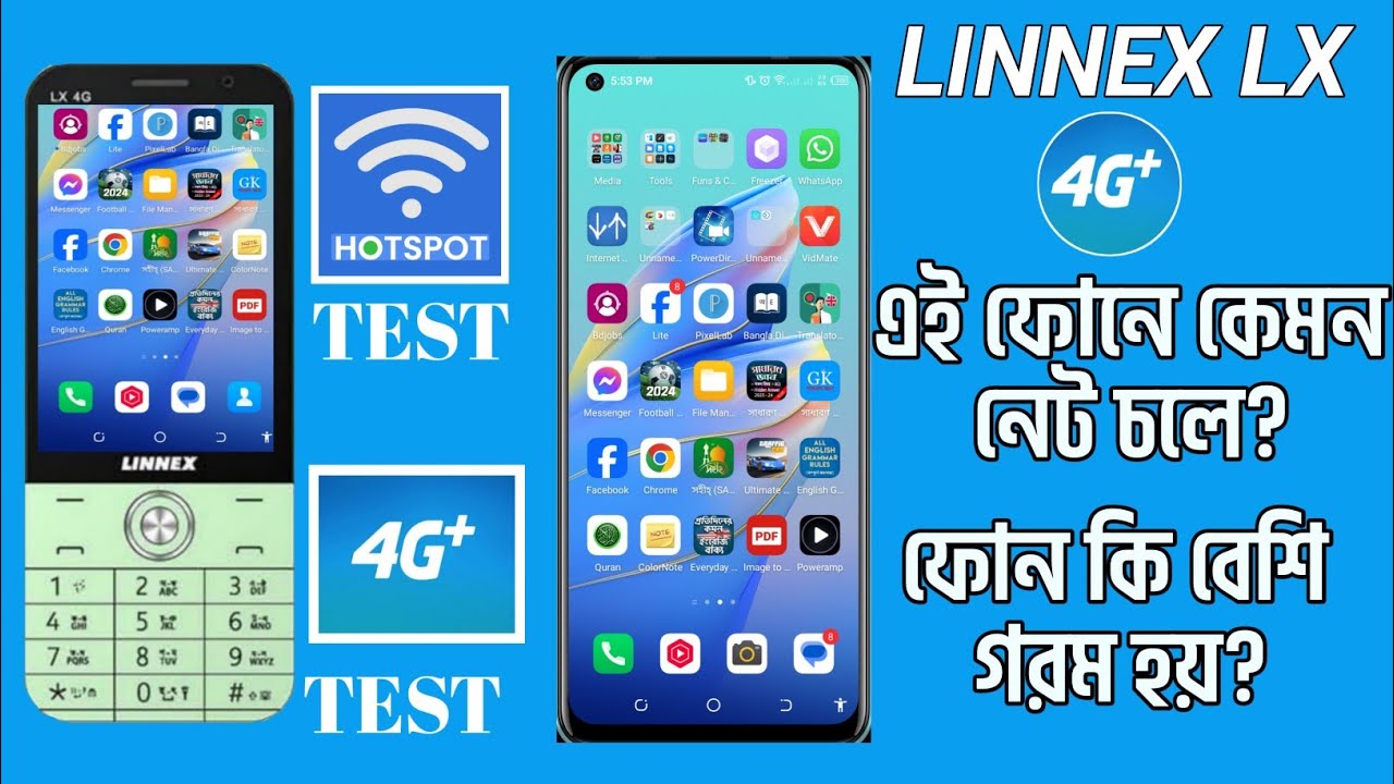 linnex lx 4G review.hotspot and net speed test.linnex lx 4g price in ...