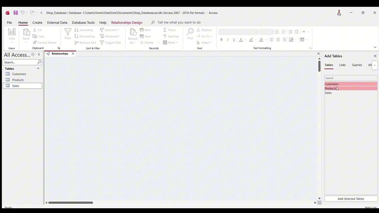 DSA - Midterm Laboratory Exam - MS Access - YouTube