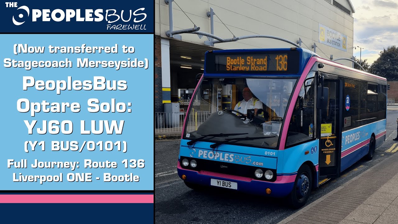 PeoplesBus Optare Solo: YJ60 LUW - YouTube