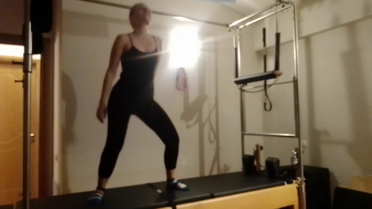 Pilates Cadillac Hanging Exercises from Horizontals - YouTube