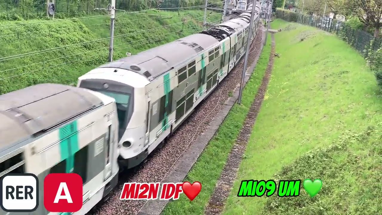 Gros spot sur le RER A. ( MI09, MI2N IDF,IDFM ). - YouTube