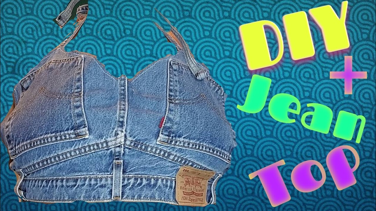 DIY Plus Size Jean Top From Jean's | Easy! - YouTube