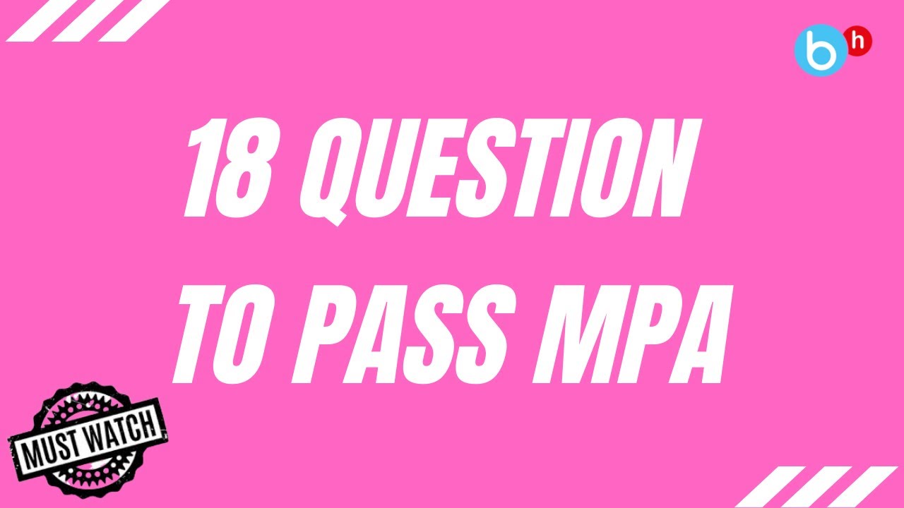 How to Pass/Score MPA(Microprocessors and Applications) in 3-4 days ...