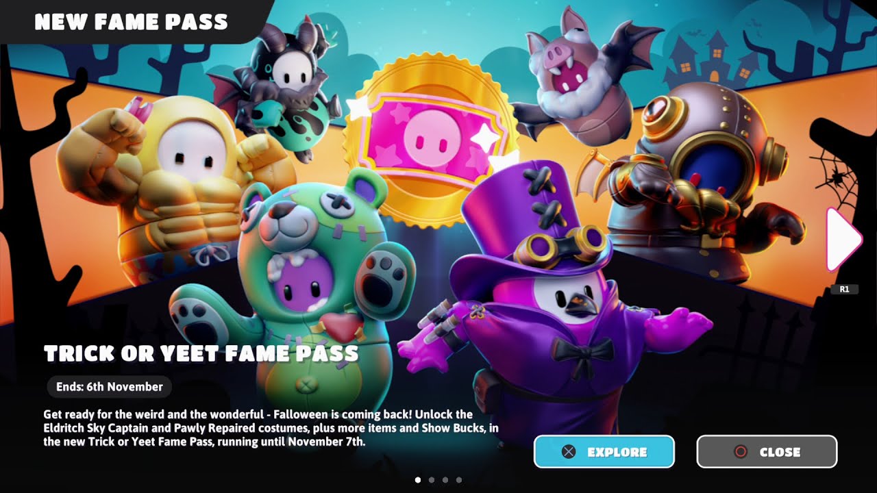 Fall Guys - It's SPOOKY Season! - New October Fame Pass Update and ...