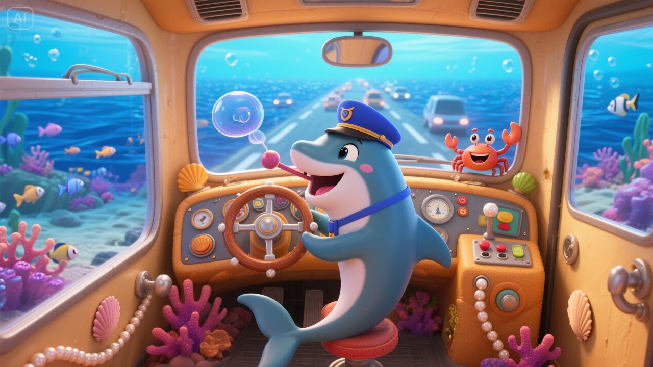 The Bubble Bus Beneath the Sea | Popular Nursery Rhyme | Educational Kids Songs - YouTube