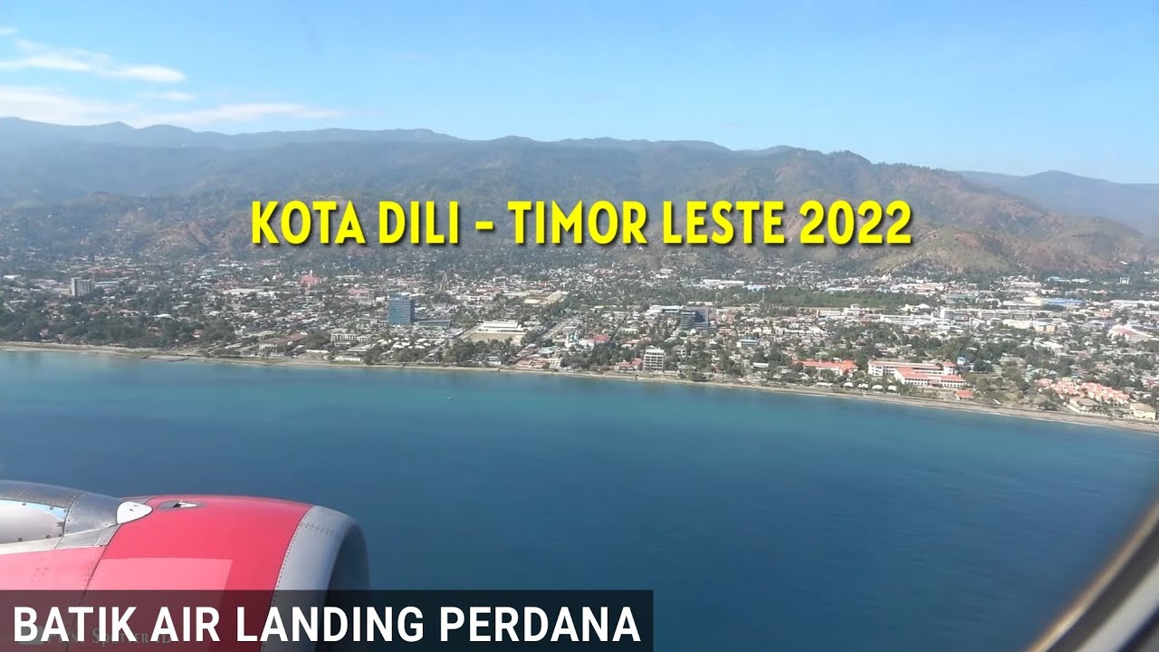 Landing Perdana Pesawat Batik Air Airbus A320-200 di Bandara kota Dili ...