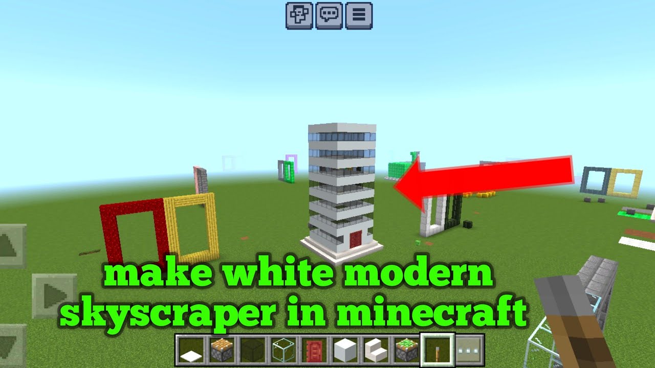 I,m crafts white modern skyscrapers in minecraft - YouTube