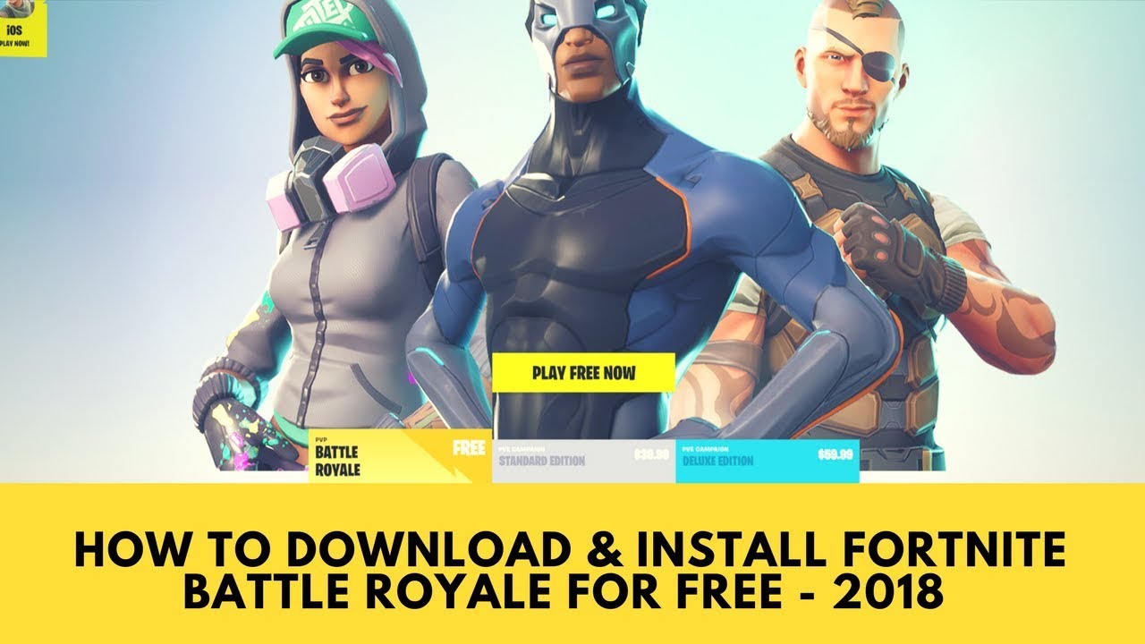 How To Install Fortnite Battle Royale Free To PC Windows 10/8/7 - YouTube