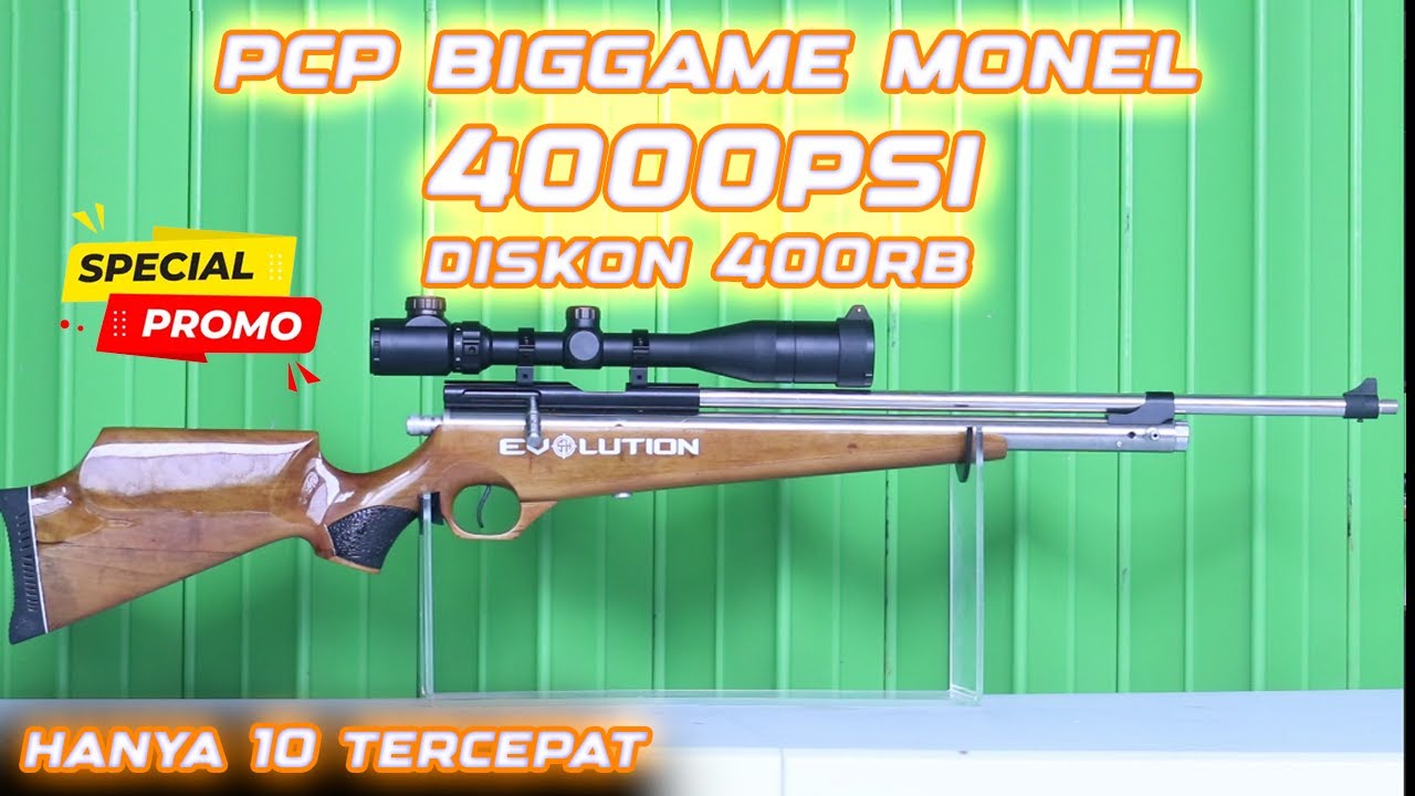 [ TURUN HARGA ] SENAPAN PCP BIG GAME MONEL 4000 EVOLUTION | PROMO PCP ...