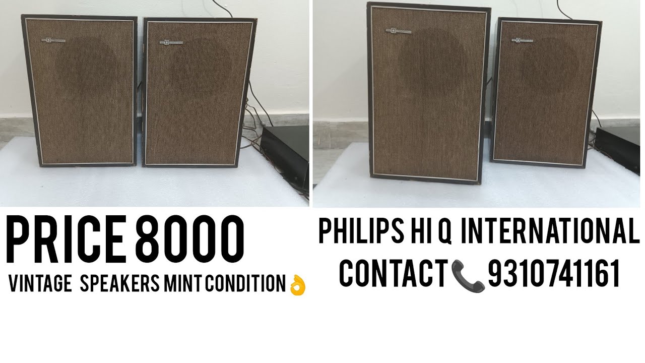 PRICE 8000 (9310741161) PHILIPS HI q INTERNATIONAL VINTAGE SPEAKERS ...