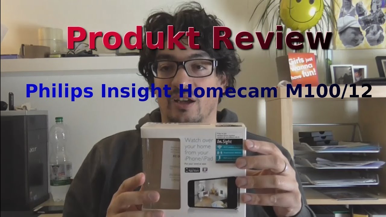 Philips Insight M100/12 WLAN Homecam | Unboxing + Livetest | German ...