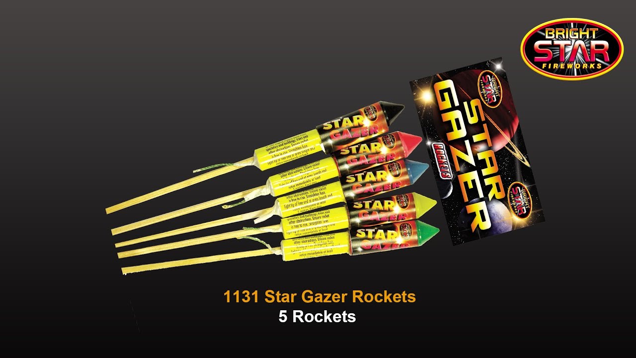 Bright Star Fireworks - 1131 Star Gazer Rockets - YouTube