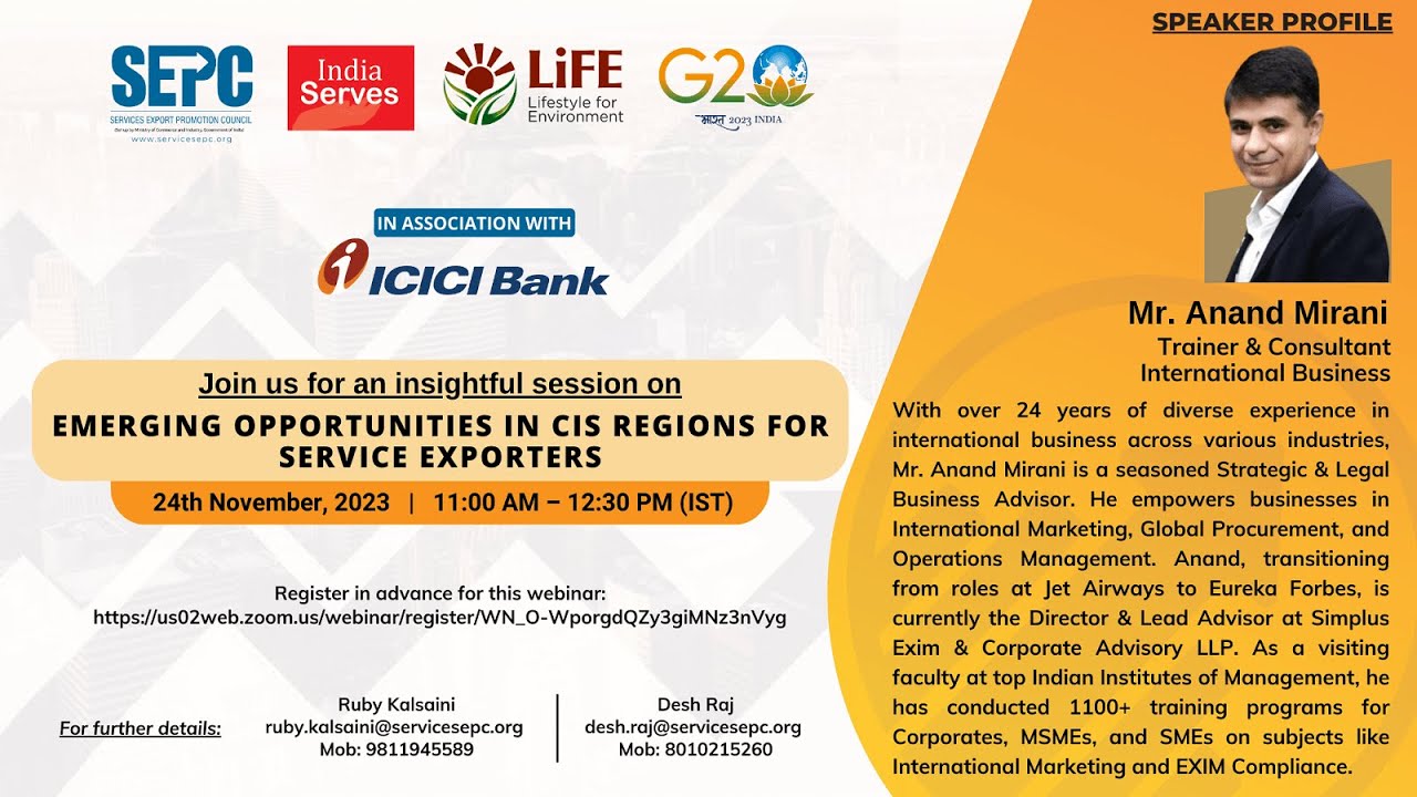 SEPC's Insightful Online Session on "Emerging Opportunities in CIS ...