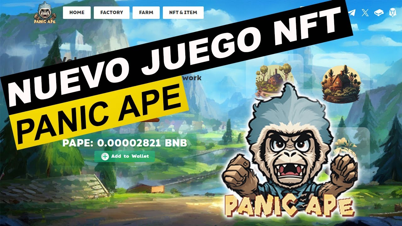 NUEVO JUEGO DE NFT PANIC APE 2024 TE LO EXPLICO TODO - YouTube